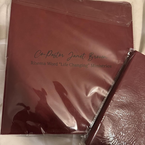 Personalized Binder, Leather Binder, Personalized Leather Binder ...