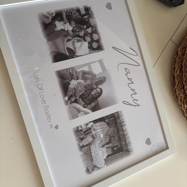 Nanny Photo Frame, Nanny, Nanna, Nan Gift & Framed Print - Etsy UK