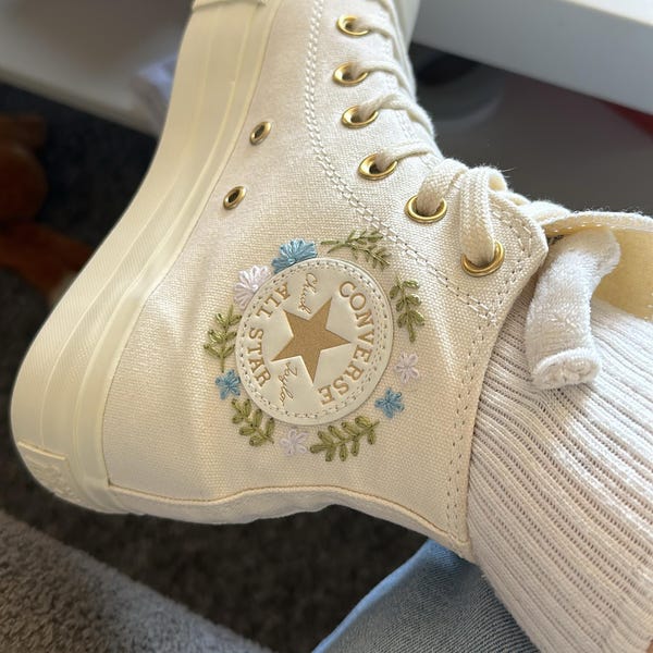 Custom Converse Embroidered Shoes Converse Chuck Taylor 1970s Custom ...