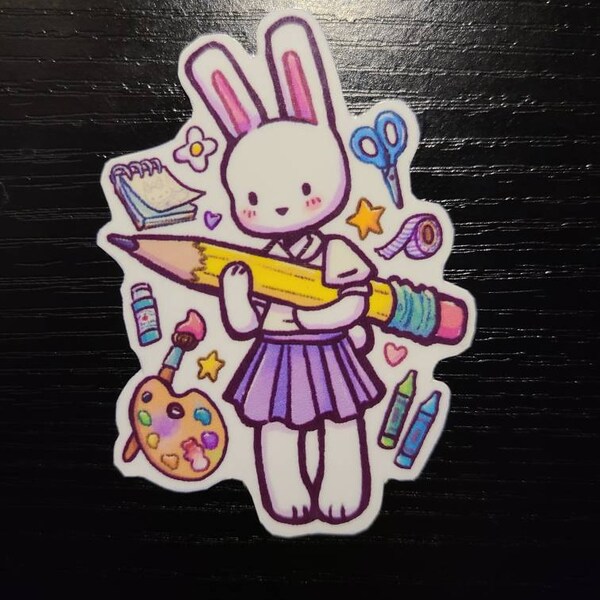 Sweet Tooth Bear Sticker- Colorful, Cute, and Homemade Stickers ...