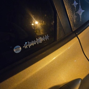 Custom Spotify Song Code Vinyl Decal Song Code Sticker Music Code Decal ...