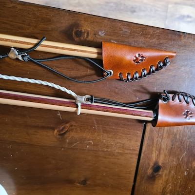 Hand Made Archery Leather String Keeper for Longbow / Horsebow / LARP TARGET Design - Etsy