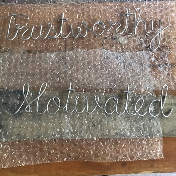 Custom Wire Name/custom Word/wire Name/personalized Name/custom Name ...