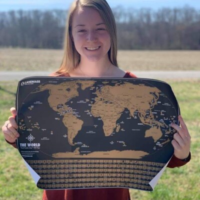 Scratch off World Map, Travel Tracker Map, World Map Poster, Traveler ...