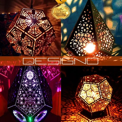 20 Wooden Lamp Design, Digital File for Laser Cut and CNC Router ...