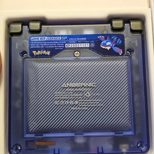 Gameboy Advance SP & Anbernic RG35XXSP Back Labels - Etsy