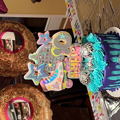 One Rocks Rock N Roll Born to Rock Theme Cake Topper - Etsy