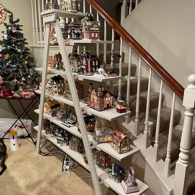 DIY Ladder Display Stand Build Plans Potted Plant, Craft Fair, Bookcase ...