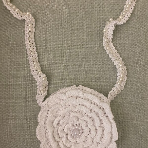 Crochet Bag Pattern Rose Purse Bag INSTANT DOWNLOAD Pdf, Girl, First ...