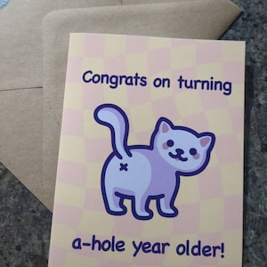 Cute Cat Card for Grandma Love You Grandma Cat & Kitten - Etsy