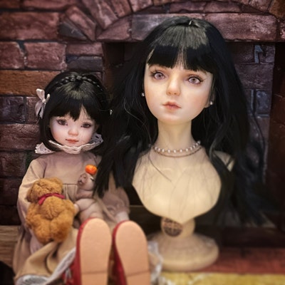 1/3 BJD SD Dress & Headdress Set black BJD Doll Clothes - Etsy