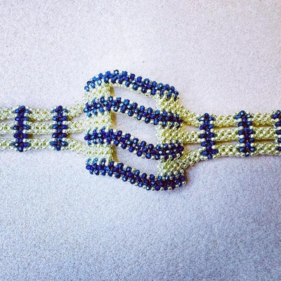 Craw Bracelet Pattern, Beaded Bracelets Making Pattern , Beading ...