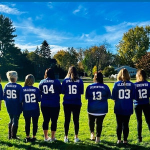 Personalized Football Shirt Jersey Team Tshirt Adult Women Super Bowl ...