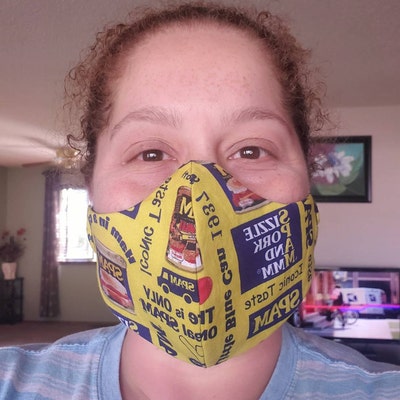 Spam Can Hawaiian Design Three-layer Washable and Reusable - Etsy