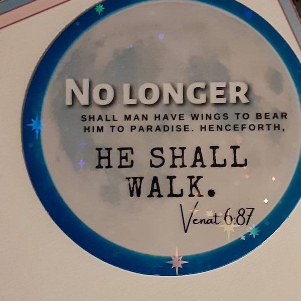 FFXIV Endwalker Venat Quote Sticker: Henceforth He Shall Walk - Etsy