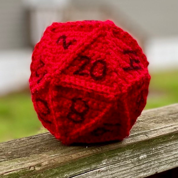 D20 (20 Sided Die) Digital Crochet Pattern ONLY |amigurumi Crochet ...