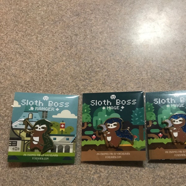 Sloth Enamel Pin, Ranger Sloth Lapel Pin Jewelry, Dnd Christmas Gift ...