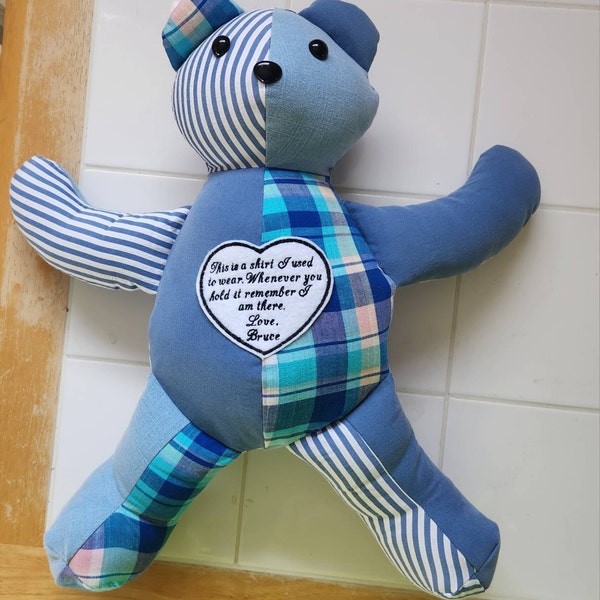 Handmade Necktie Memory Bear - Etsy