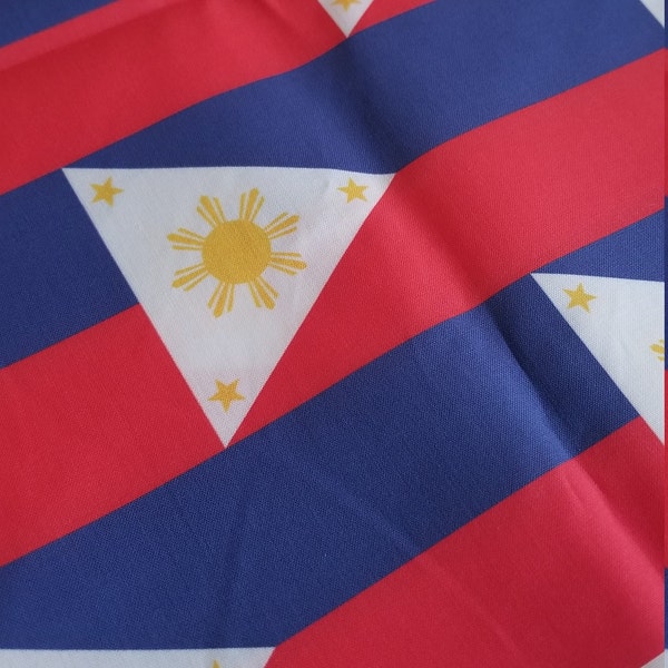 Filipino Flags Fabric - Philippines Flag by Flagfabric - National ...