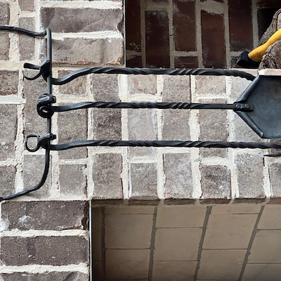 Hand Forged Fireplace Brush / Fire Tool / Companion Set - Etsy