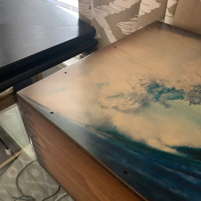 Blue Ocean Wave Memory Box - Etsy