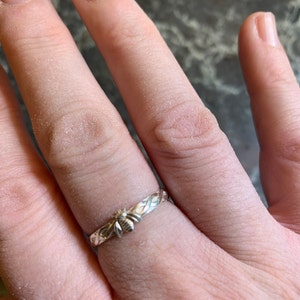 Tiny Shell Stacking Ring, Gold Filled Seashell Stacking Ring, Thin Gold ...