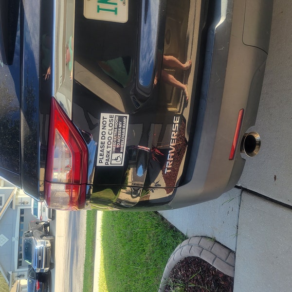 Disability Sticker | Access to Wheelchair Ramp Car Sticker | Please Do ...