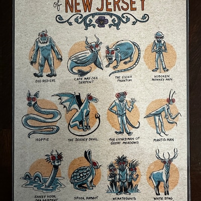 Famous Cryptids of Utah Print - Etsy