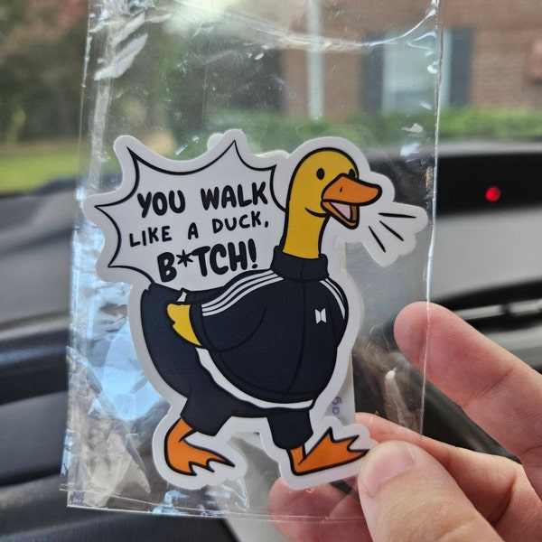 RM Rpwp Sticker, You Walk Like a Duck Btch, Groin Vinyl Stickers ...