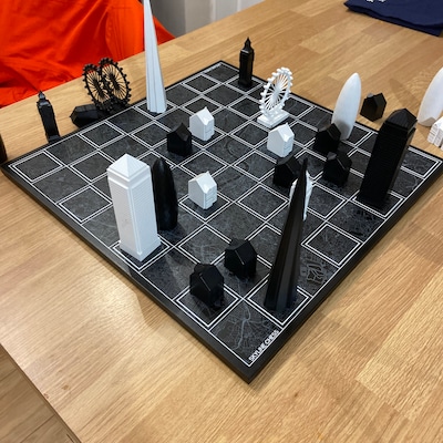 New York City Architectural Chess Set - Etsy