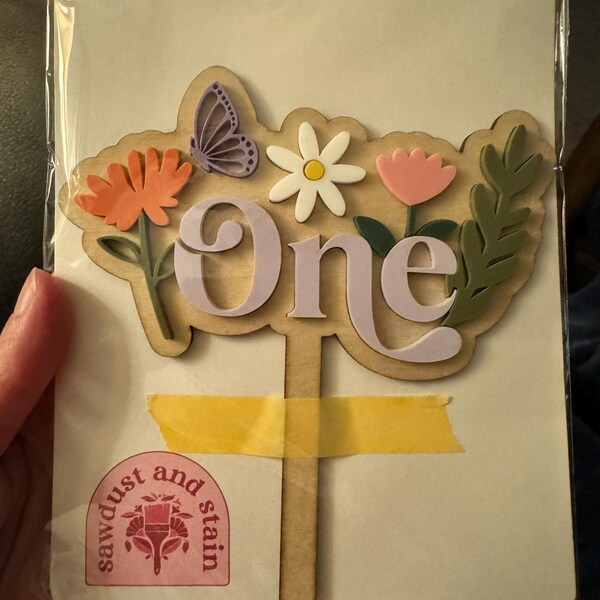 Wildflower Birthday Cake Topper | Wild Flowers First Birthday Decor ...