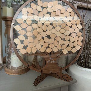 Wedding Guest Book Alternative, Family Tree Guest Book Wedding Wood ...