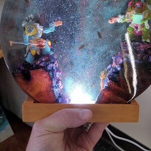 Octopus and Diver Resin Night Lights, Turtles Resin Lamp for Home Decor ...