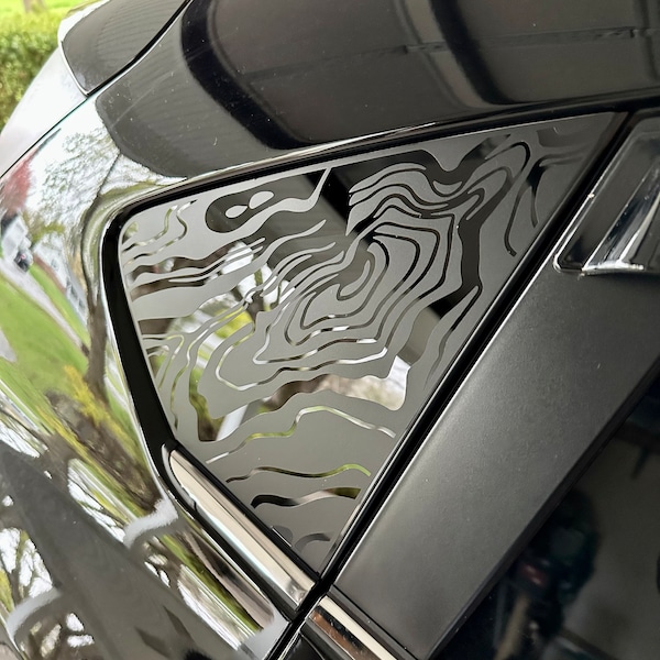 Fits 2018-2023 Subaru Crosstrek Rear Side Window Topographic Map Decal ...
