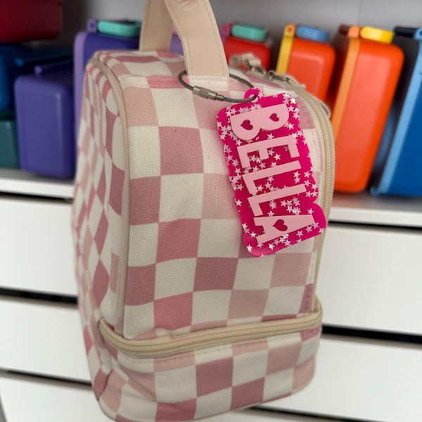 Name Keychain, Backpack Name Tags, Diaper Bag Tag, Personalized Name ...