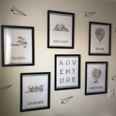 Adventure Bedroom Wall Art, Adventure Playroom Decor, Travel Nursery ...
