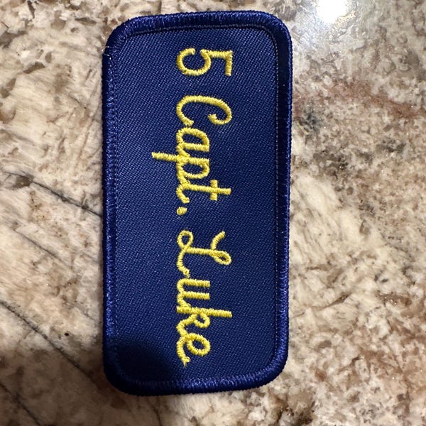 Custom (personalized) Embroidered Name Tag/ Embroidered Name Patch ...