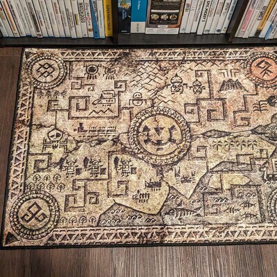 Crescent Moon & Wildflower Chenille Area Rug: Cottagecore Aesthetic ...