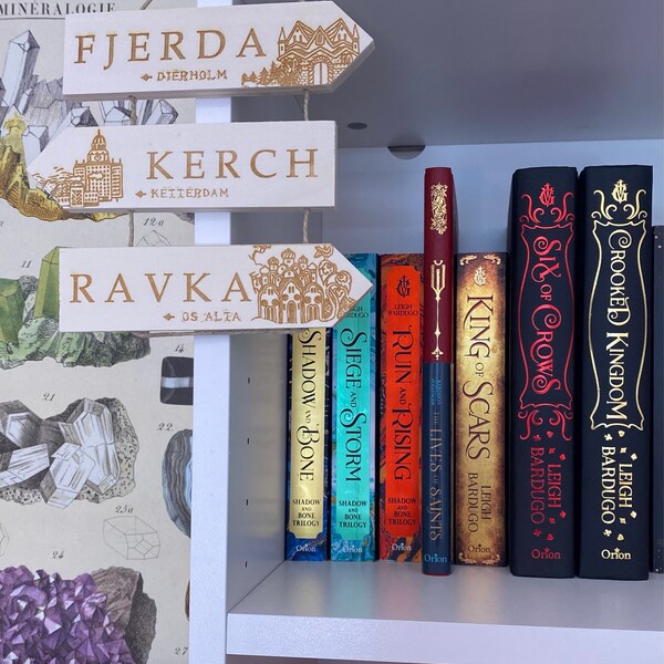 Six of Crows Wooden Signs, Handmade Wood Engraved, Inspired by the ...