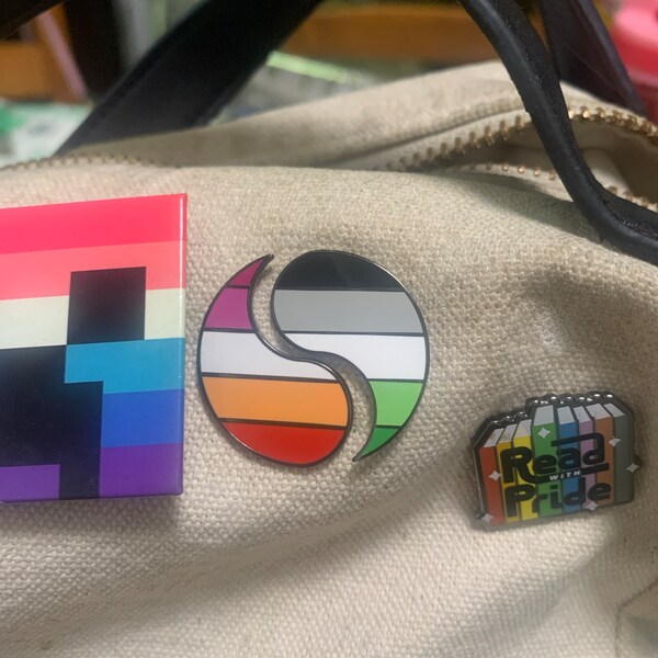 Customizable Pride 2-pin Set UPDATED LGBT Gay Bi Lesbian Trans Ace ...