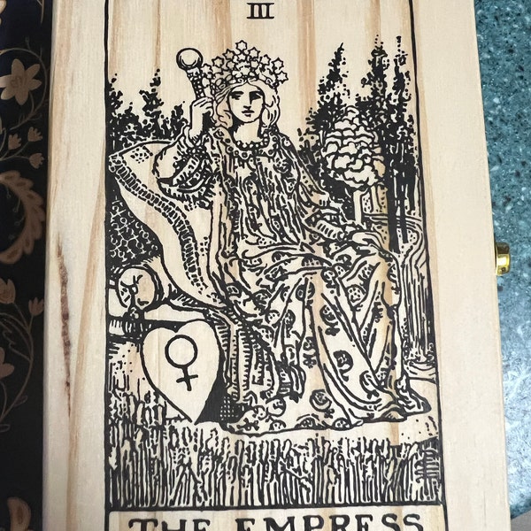 Tarot Cards Box 13 Designs,handcrafted for Storing Your Cards , Hinged ...
