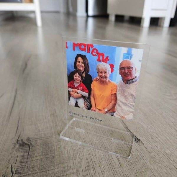 Personalised Photo Print Plaque With Custom Message - Etsy