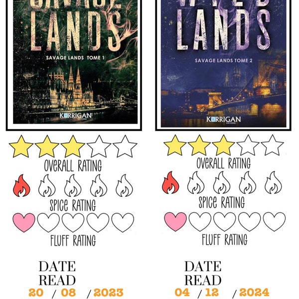 Book Rating Digital Stickers, Star Rating, Spice Rating, Fluff Rating ...