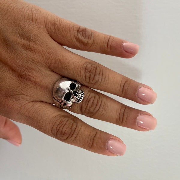 Skull Wedding Ring Set,pirate Wedding Rings,silver Skull Ring,silver ...
