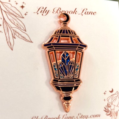 Deep Sea Crystal Lantern Glitter Enamel Pin Sea Witch Collection - Etsy