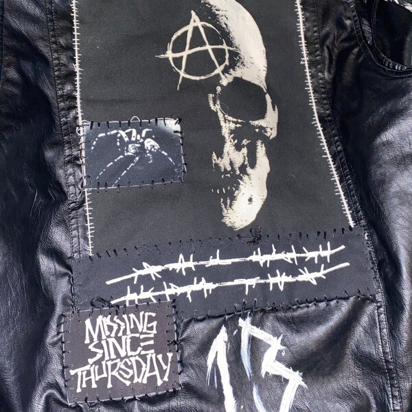 Anarchy Skull, Back Patch, Cloth Patch, Anarchy Patch, Anarchy Symbol ...