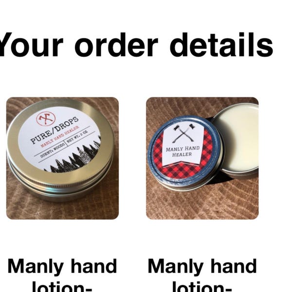 Manly Hand Lotion-men’s Gifts-beard Balm-men's Birthday Gift-scent-gift ...