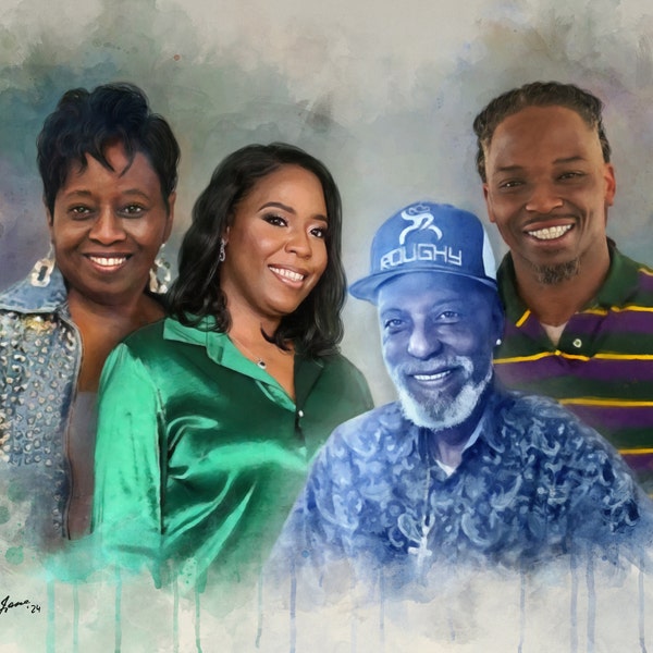 Deceased Loved One Portrait, Photo to Painting, Passed Loved Ones ...