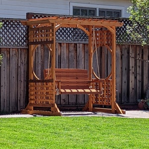 Brand New Cedar Entry 4x4 Post Pergola Garden Arbor 4 Foot Walkway Free ...