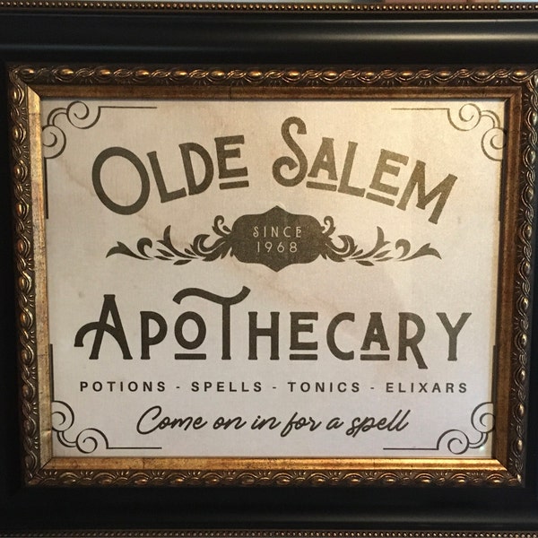 Halloween Apothecary Sign | Halloween Printable | Vintage Halloween ...